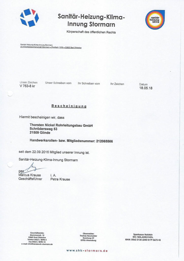 Thorsten Nickel Rohrleitungsbau GmbH